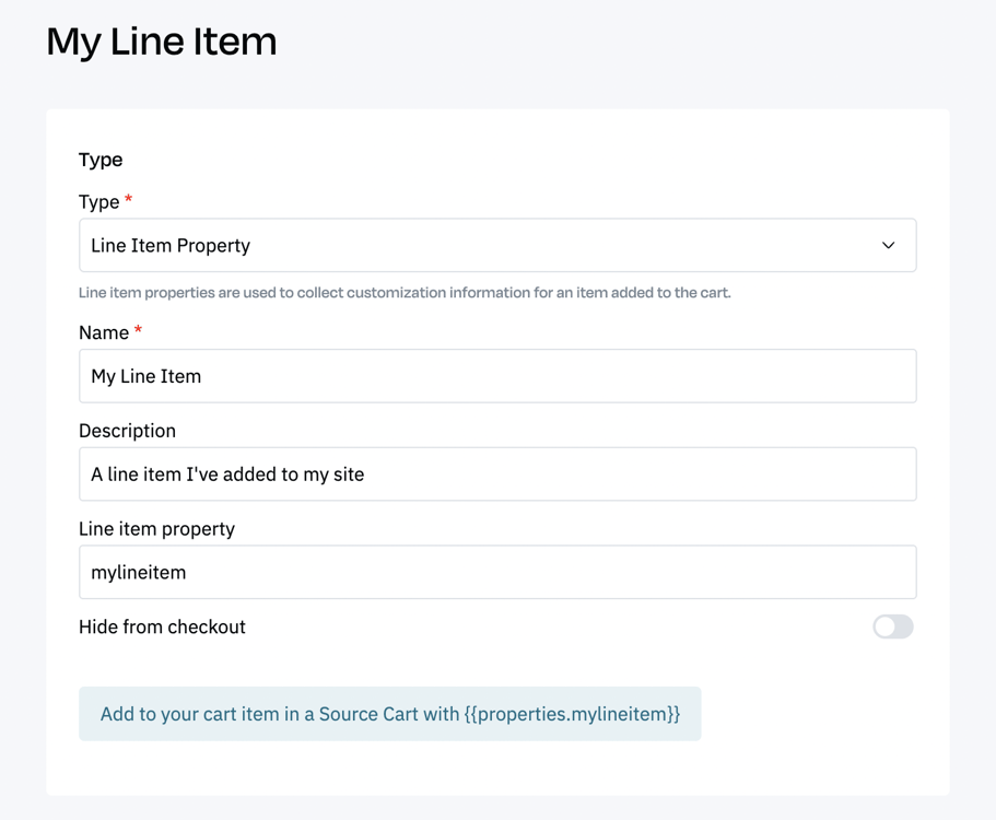 Custom Line Item Properties and Cart Attributes
